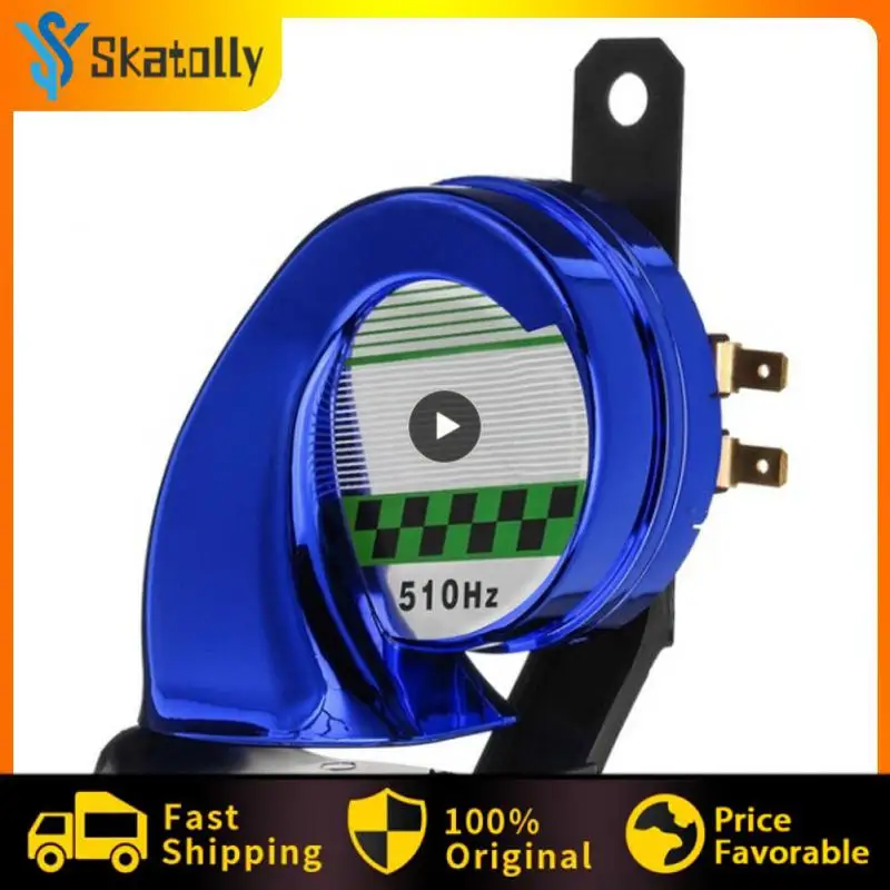 1-6PCS-Universal-Motorcycle-Siren-12v-Snail-Air-Horn-130db-Loud-Sound ...