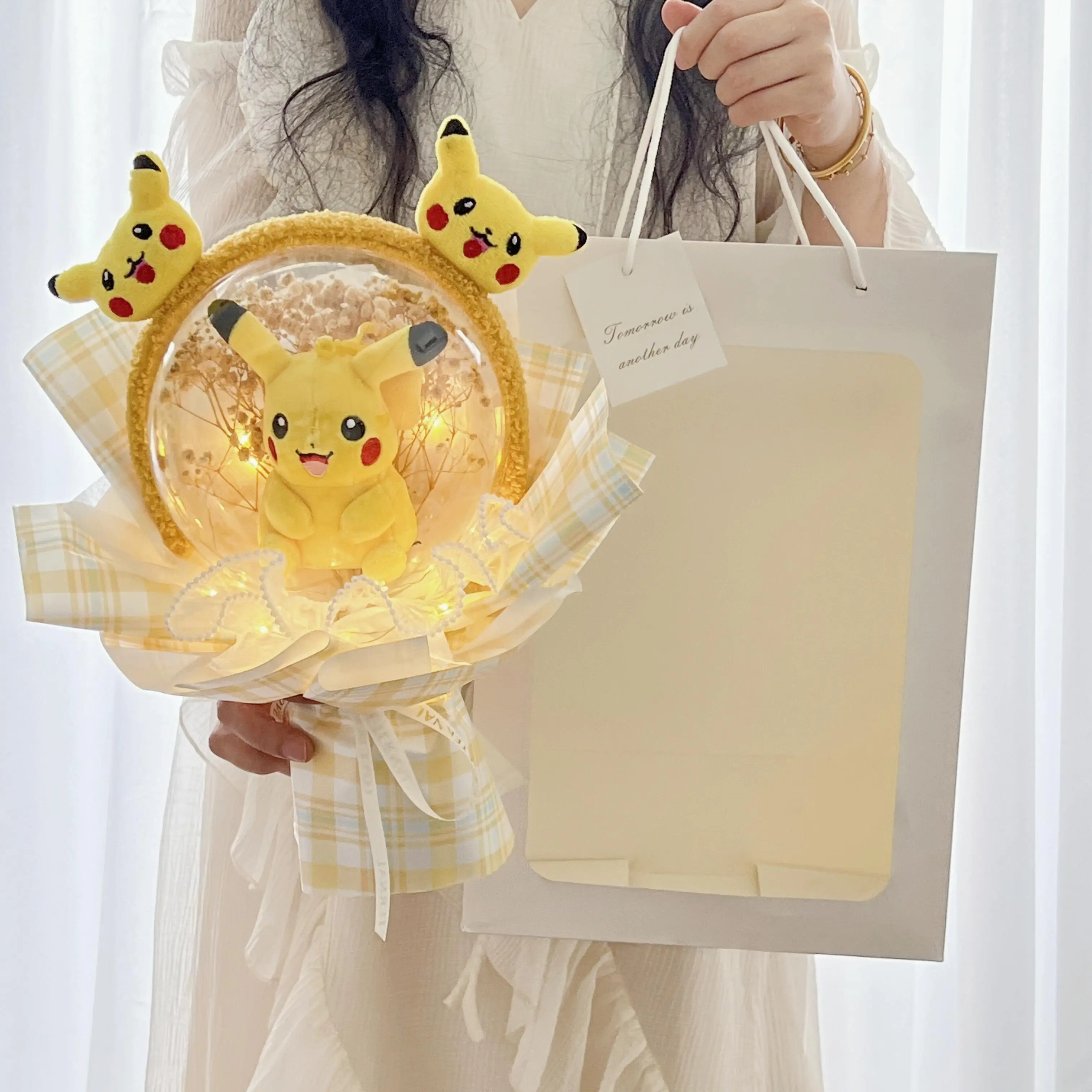 Sanrio Pikachu Kawaii Light Plush Toy Bouquet - KawaiiMerch.com