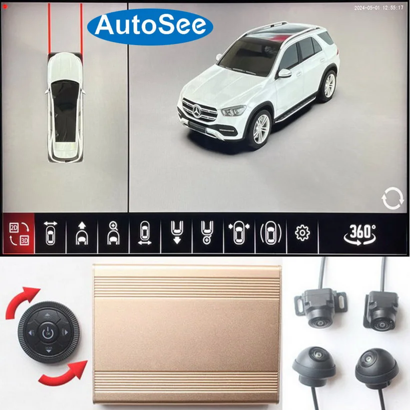 for-Benz-MB-for-Mercedes-GLE-ML-360-degree-camera-bird-eye-3D-Panoramic ...
