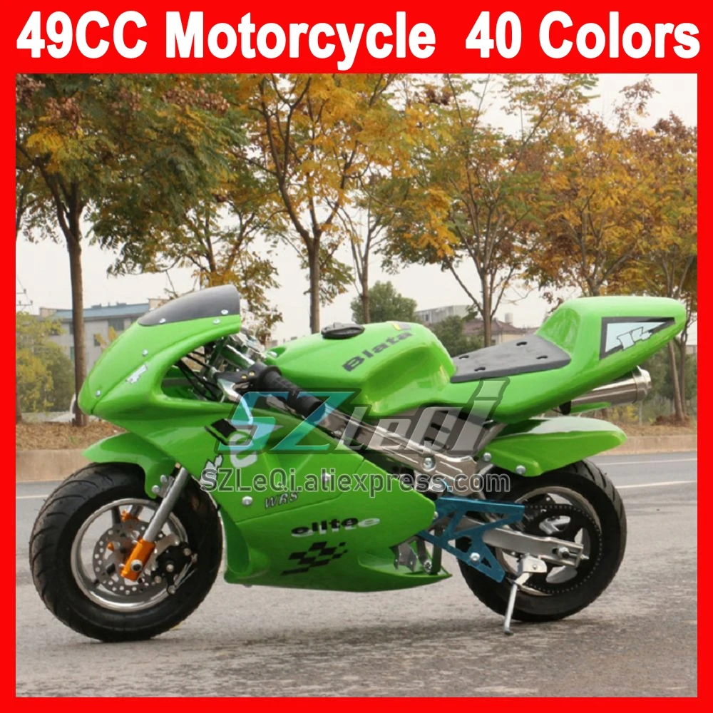 49 50 CC Superbike Mini Motorcycle 2-Stroke Mountain Gasoline Scooter ...