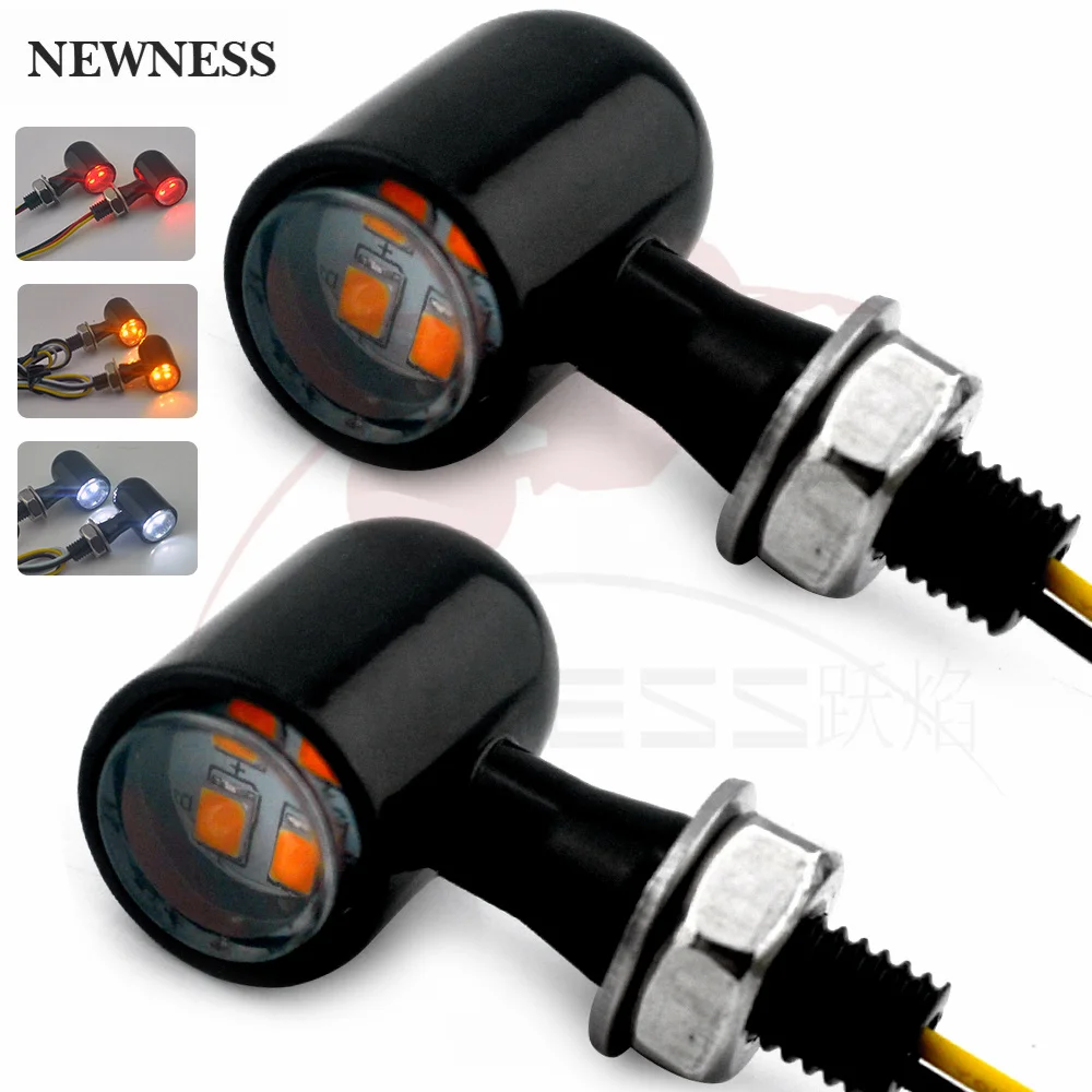 Motorcycle-Turn-Signal-Lights-Amber-Red-White-Brake-light-Mini-Flashing ...