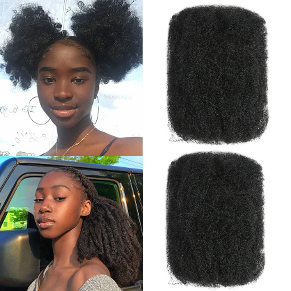 Afro-Kinky-Bulk-Dreadlocks-de-cabelo-sint-tico-para-mulheres-cabelo ...