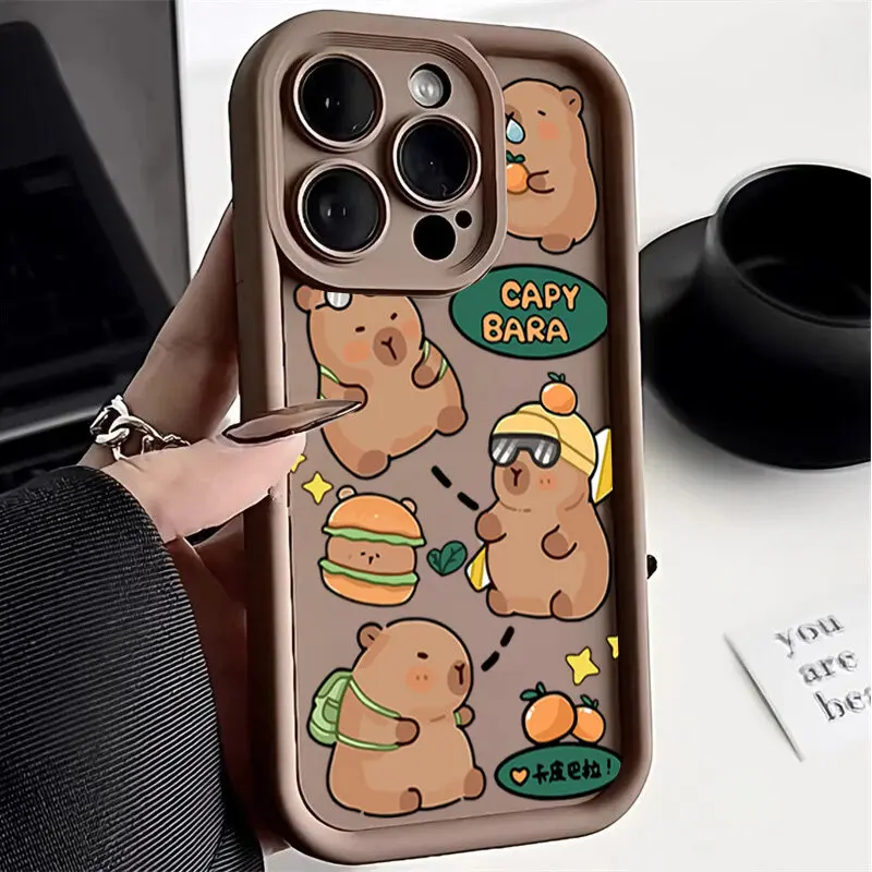 Cute Capybara Matte Soft Case - Lovely Design for Oneplus 12R(ACE3 ...