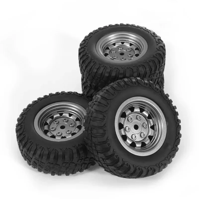 75mm 5mm Hex MN99S Rubber RC Wheels for MN98 MN82, WPL C24-1 B36 D12 ...