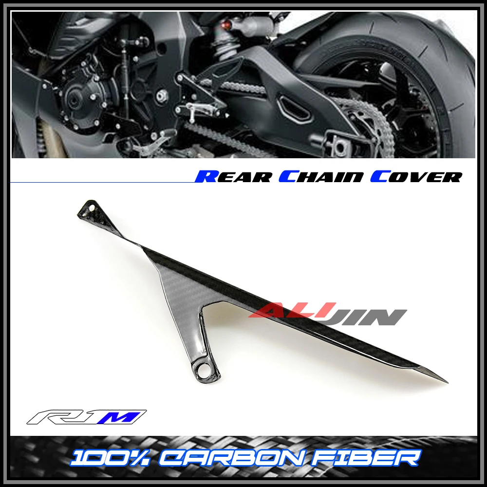 100-Real-Dry-Carbon-fiber-Motorcycle-Rear-Chain-Guard-Chain-Protection ...