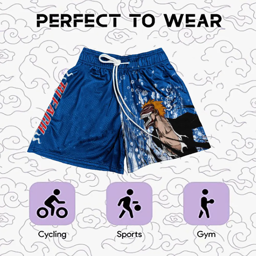 Anime-Bleach-GYM-Shorts-Men-Women-Classic-Sportwear-Beach-Summer-Shorts ...