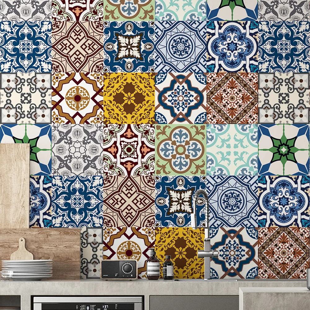 Magicfix Wall Sticker Waterproof Vinyl Peel Moroccan Vintage Art ...