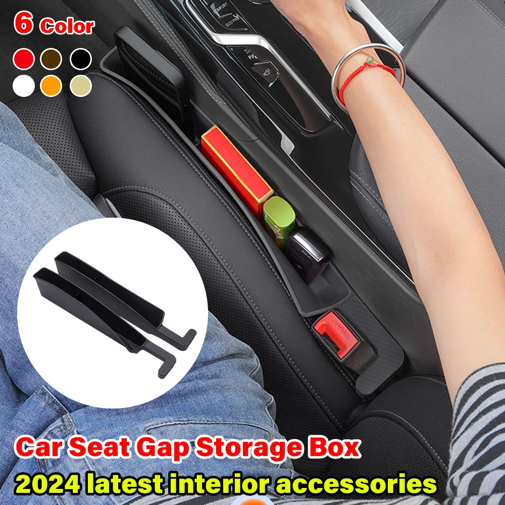 2024 New 2PCS Car Seat Gap Storage Box Fill Auto Seat Gaps To Prevent ...