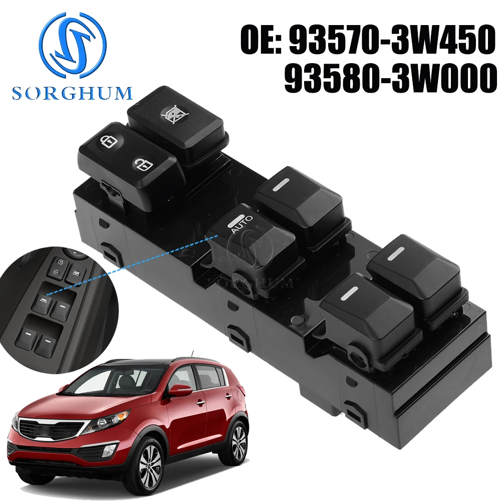 SORGHUM Car Auto 93570-3W450 93570-3W450WK Electric Power Master Window ...