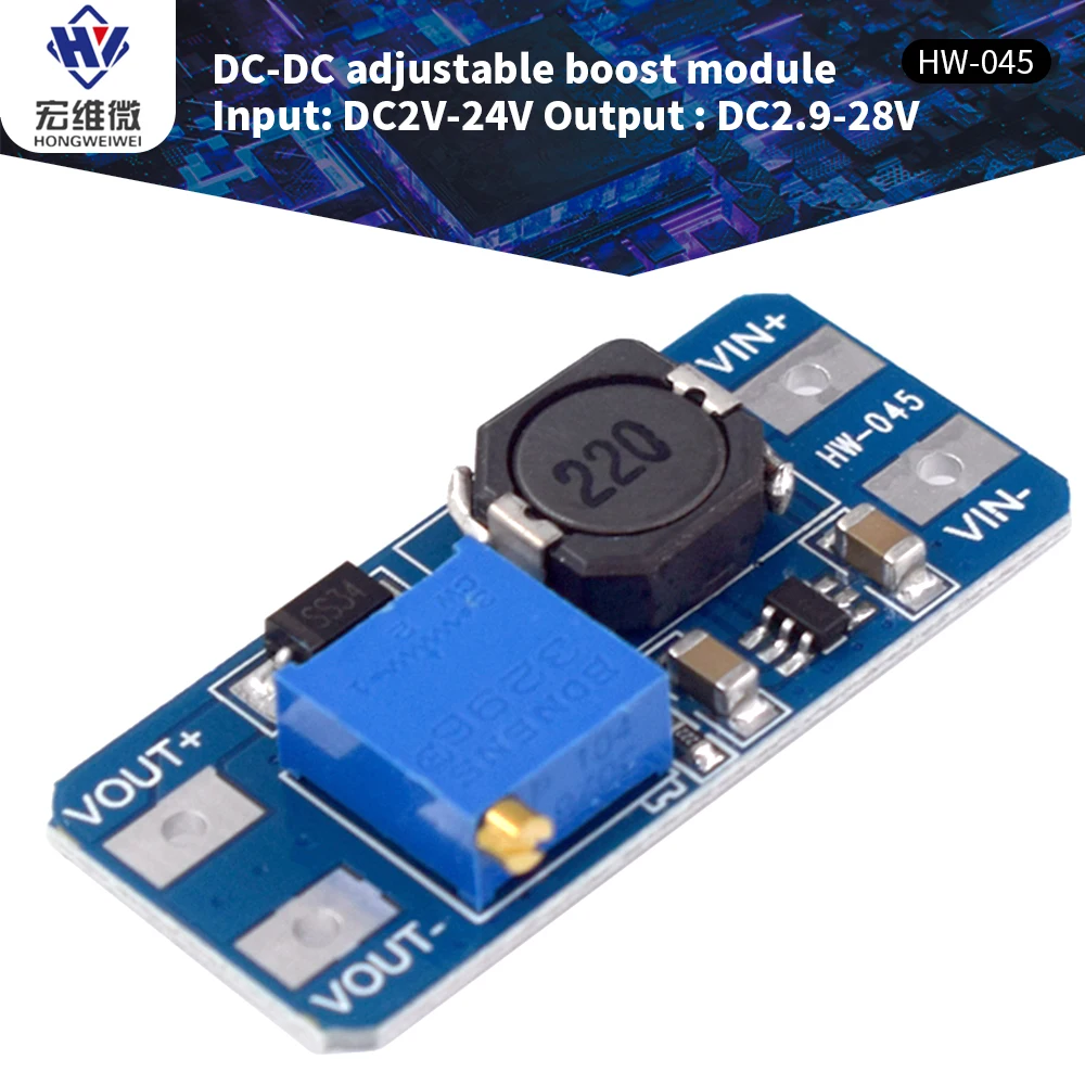 Electronic-MT3608-DC-DC-Boost-Adjustable-Modul-Board-Step-Up-Converter ...