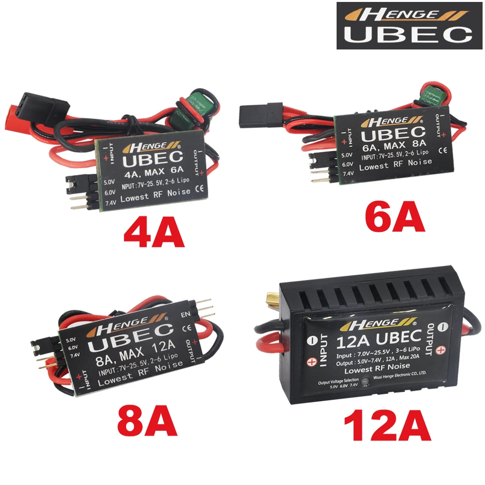 HENGE UBEC 4A/6A/8A/12A Output 5V/6V/7.4V Inport 7V-25.5V 2-6S Lipo ...