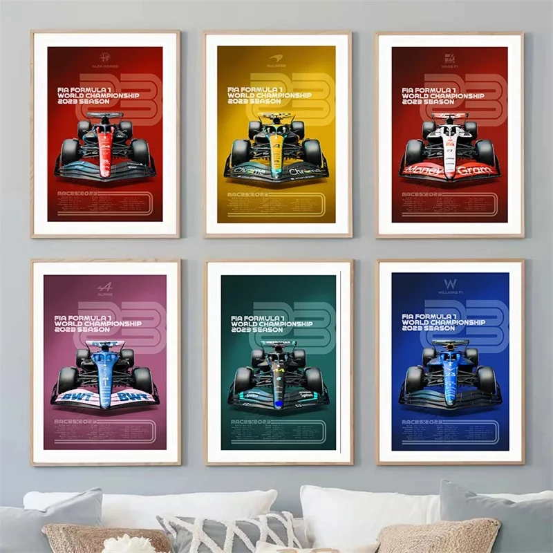 2023-Season-F1-Grand-Prix-Team-Racing-Poster-Aesthetic-Drivers ...