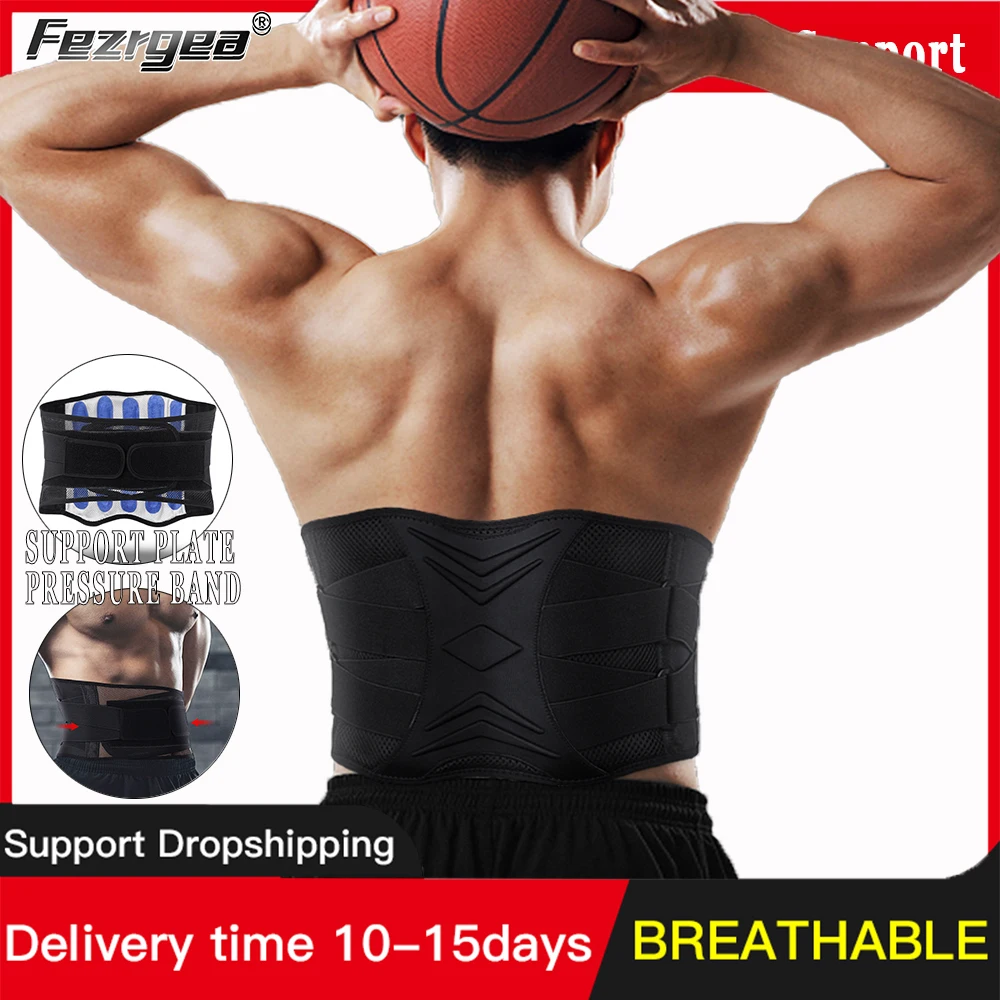 Sports-Support-Waist-Support-Men-And-Women-Fitness-Breathable ...