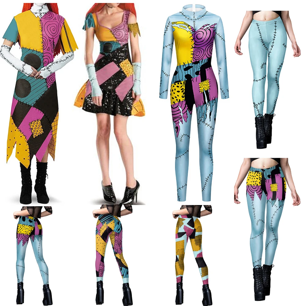 Conjunto-de-vestido-de-Cosplay-de-Sally-de-pel-cula-de-Anime-de ...