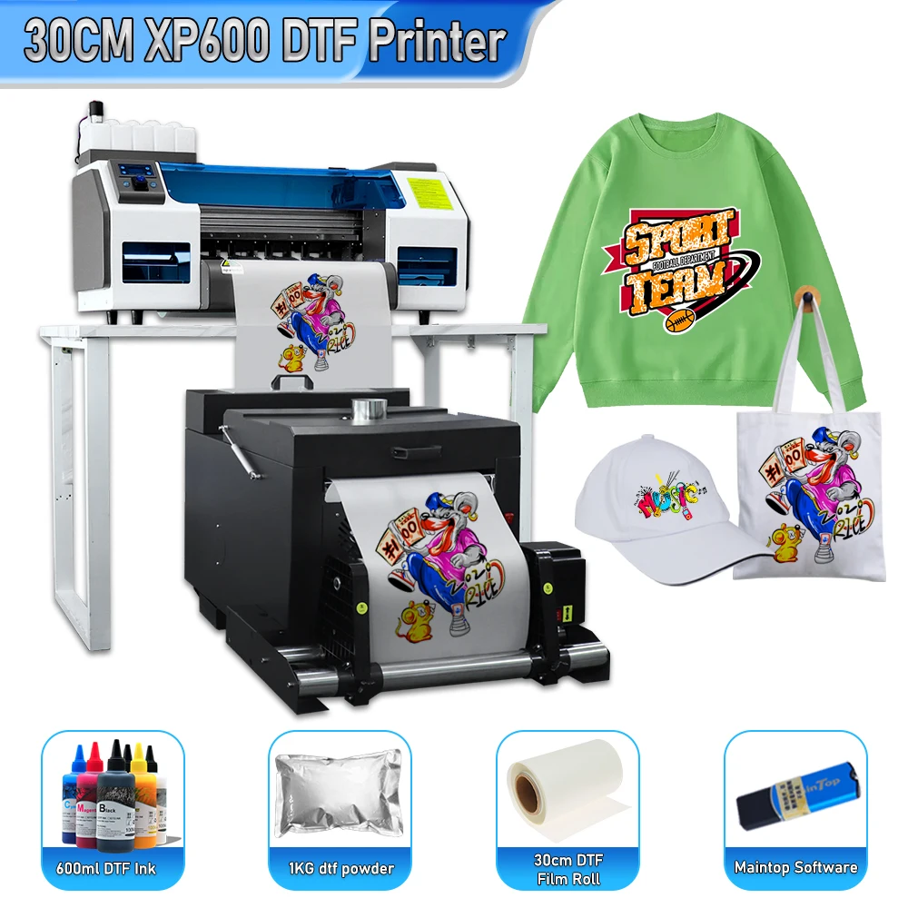 DTF-Imprimante-avec-machine-secouer-la-poudre-imprimante-directe-sur ...