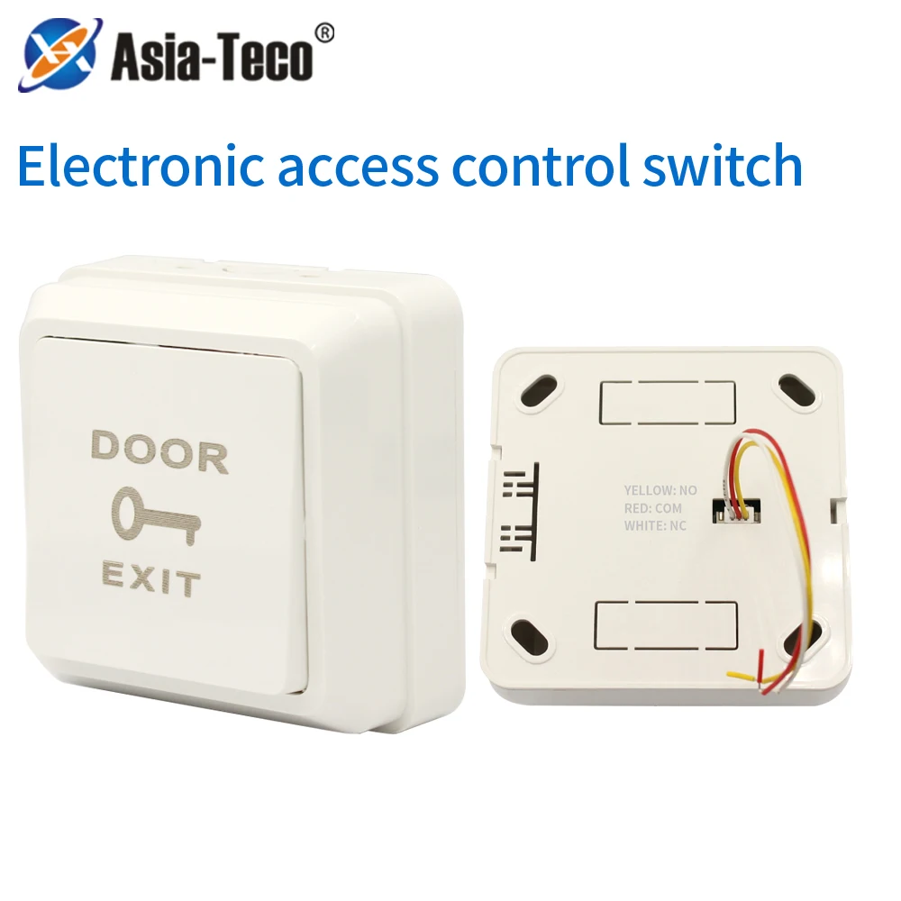 Door Exit Push Button Mini Output NO COM NC galo Gate Lock Release ...