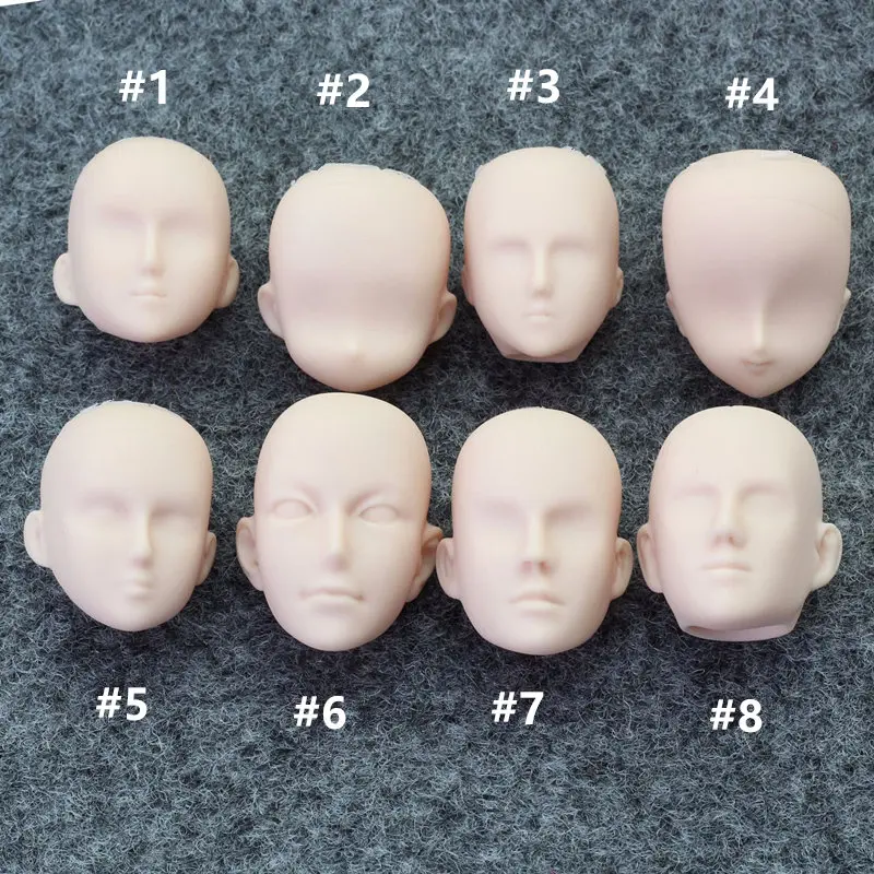 1-6-Doll-Head-Doll-Parts-Accessories-No-Makeup-Head-OB-Female-Male-Head ...