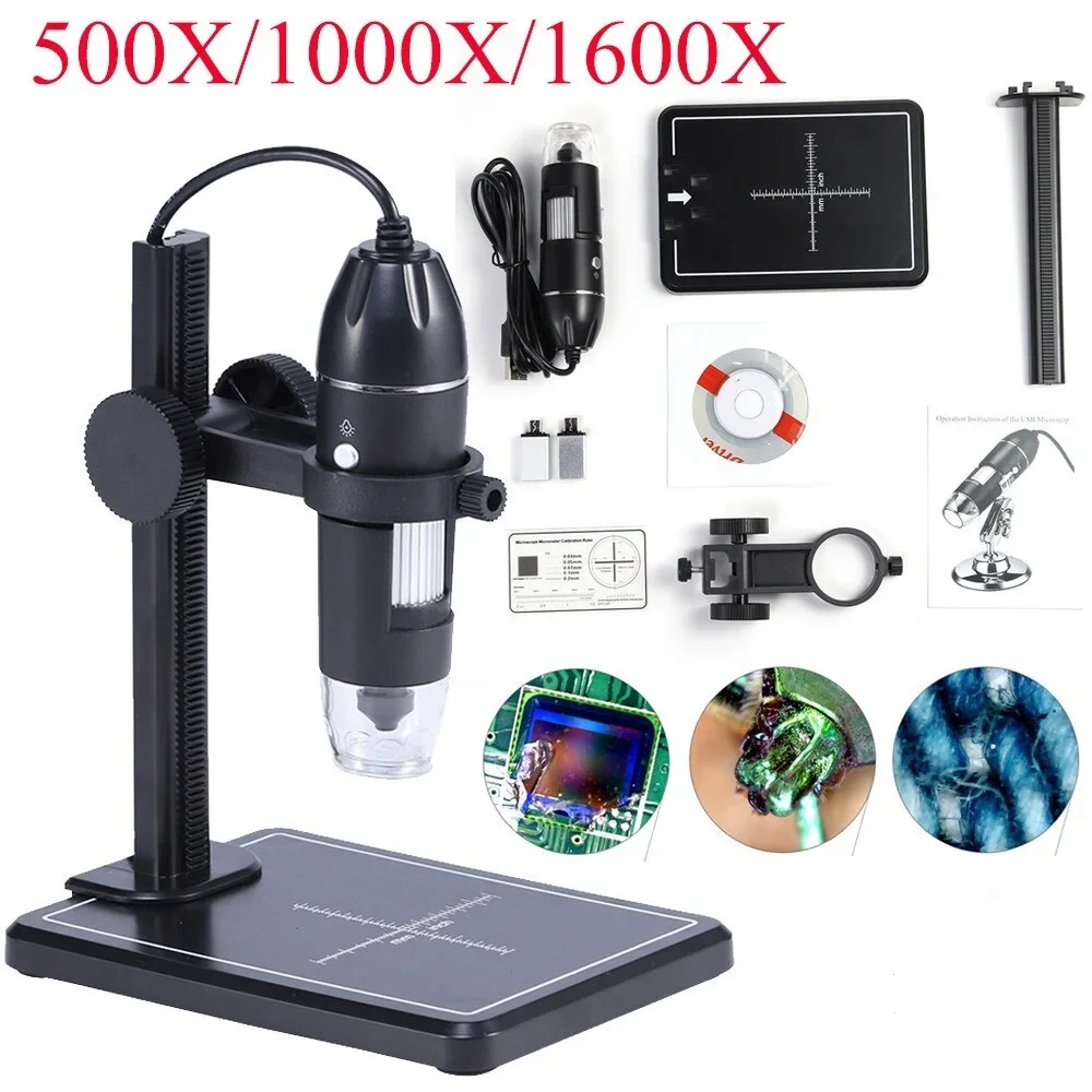 1600X-8-LED-Digital-Microscope-for-Soldering-TYPE-C-USB-Electronic ...
