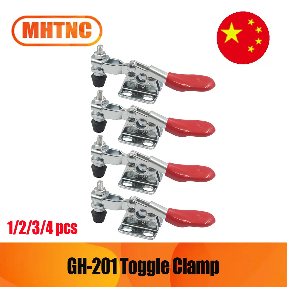 1-2-3-4-Pcs-GH-201-Horizontal-Toggle-Clamp-Quick-Release-Set-27KG ...
