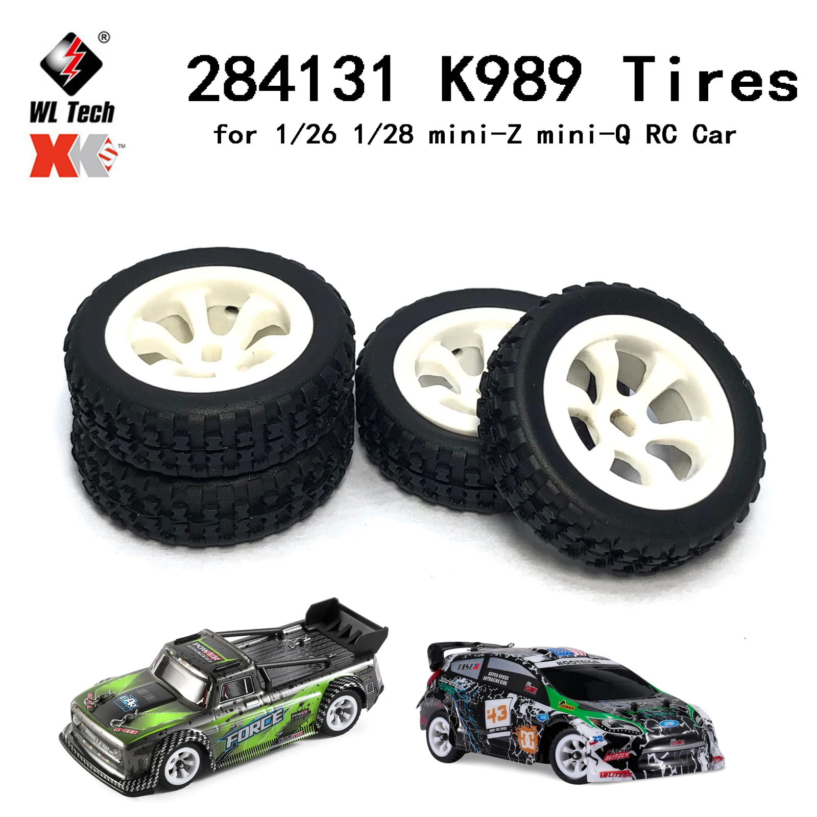 Original Wltoys XK K989-49 K989-53 Wheel Rim Hub with Tire Tyre for ...