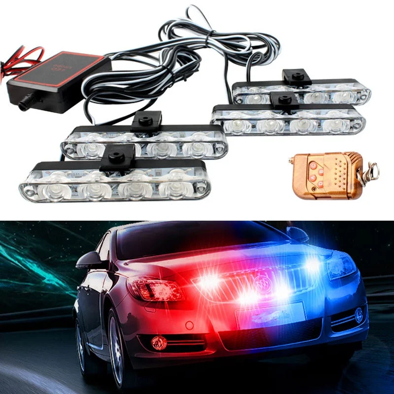 4-in-1-Flashing-light-car-strobe-grille-Signal-Lamp-police-strobe ...