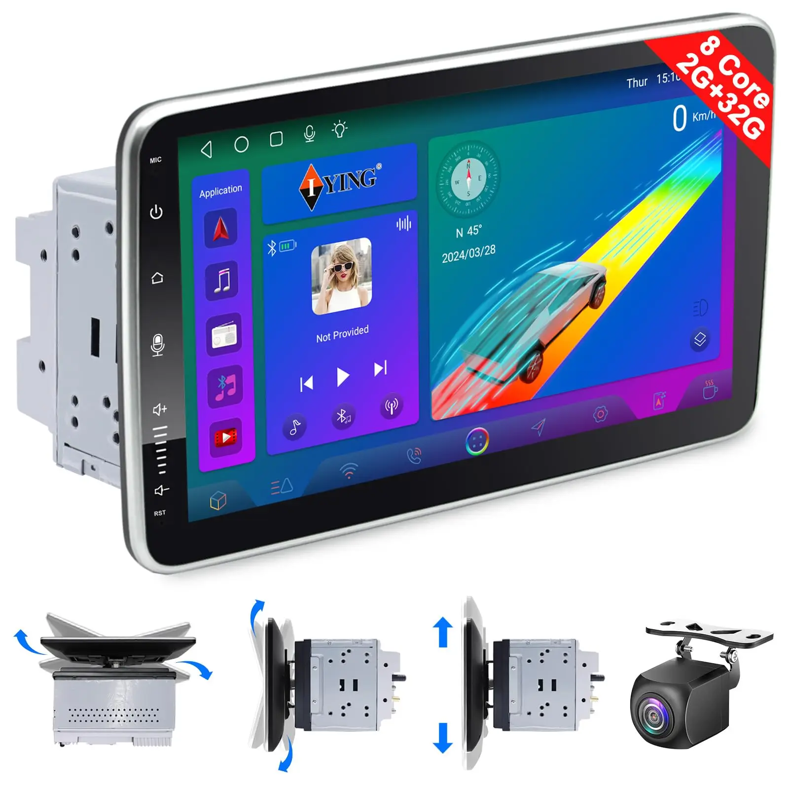 CarPlay-Android-Auto-Double-Din-Car-Stereo-10-Inch-Adjustable ...