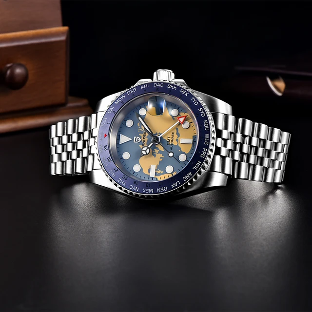 PAGANI DESIGN WATCHES INDIA BLUE MAP DREAM WATCHES