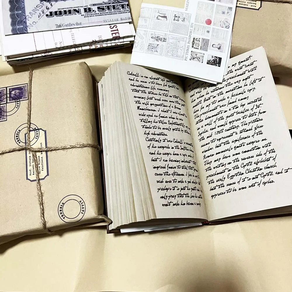 Retro-Spiral-Notebook-Indiana-Jones-Grail-Diary-Notepad-Prop-Replica ...