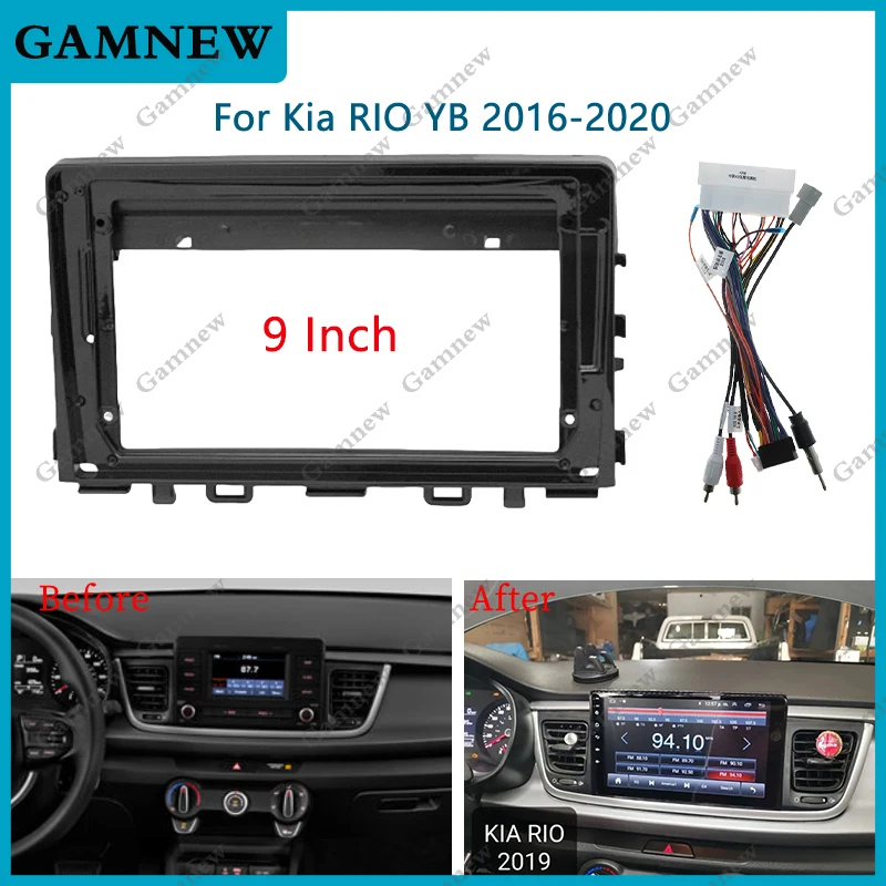 9-Inch-Android-GPS-Stereo-Player-2DIN-Head-Unit-Car-Radio-Fascias-Dash ...