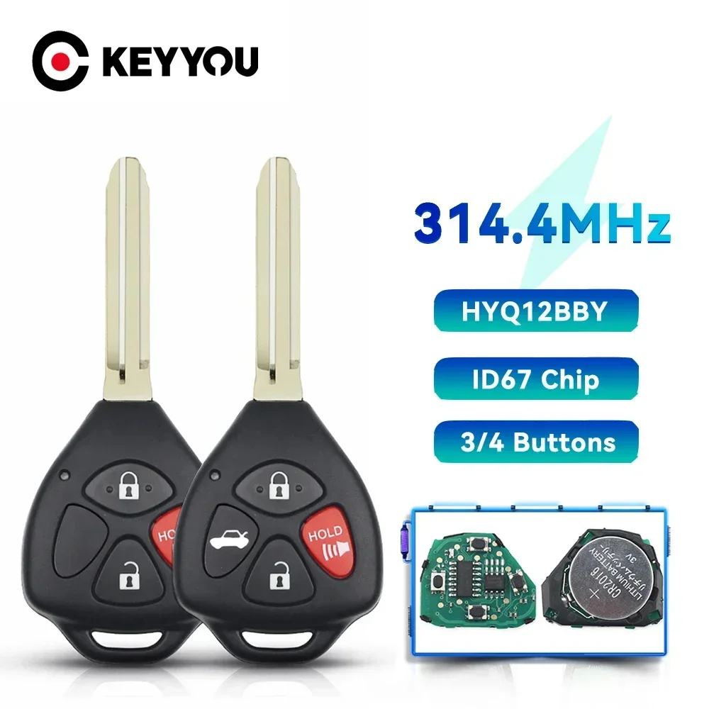 KEYYOU-For-Toyota-Camry-Avalon-Corolla-Matrix-RAV4-Yaris-Venza-tC-xA-xB ...