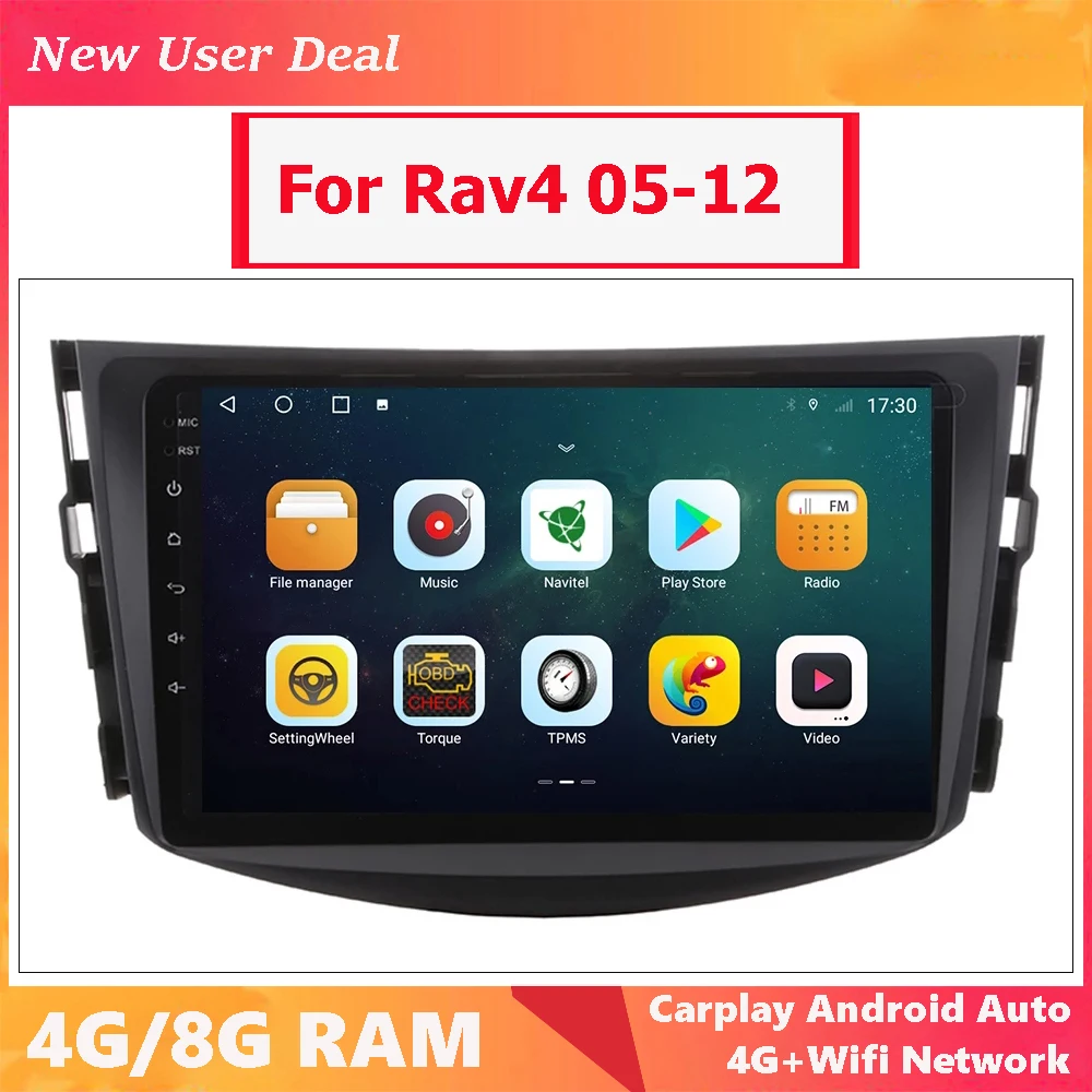Android-12-0-Car-Multimedia-Player-Head-Unit-Radio-Stereo-For-Toyota ...