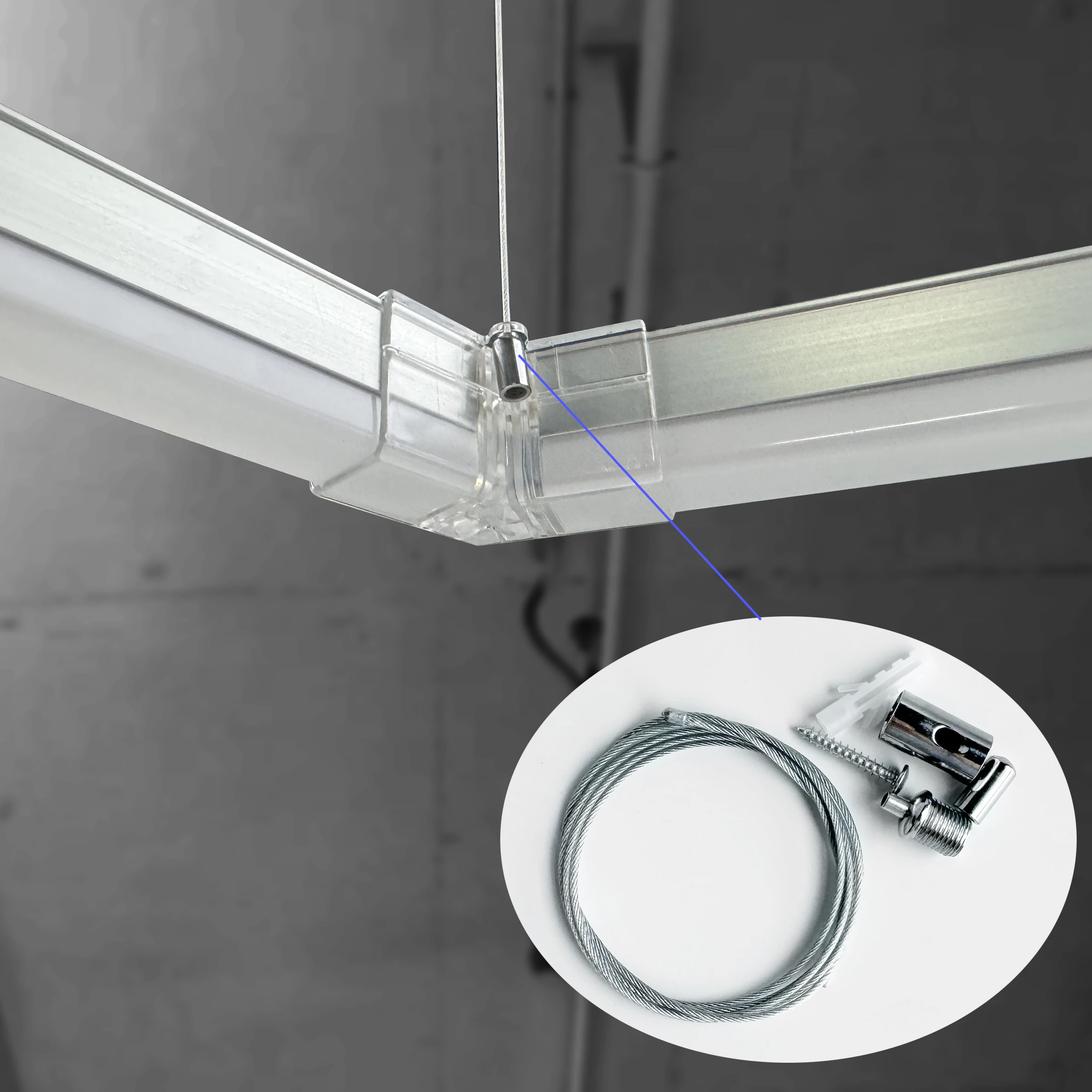 100cm-Adjustable-Light-Suspension-Cables-Kit-Steel-Hanging-Chains-Lamp ...