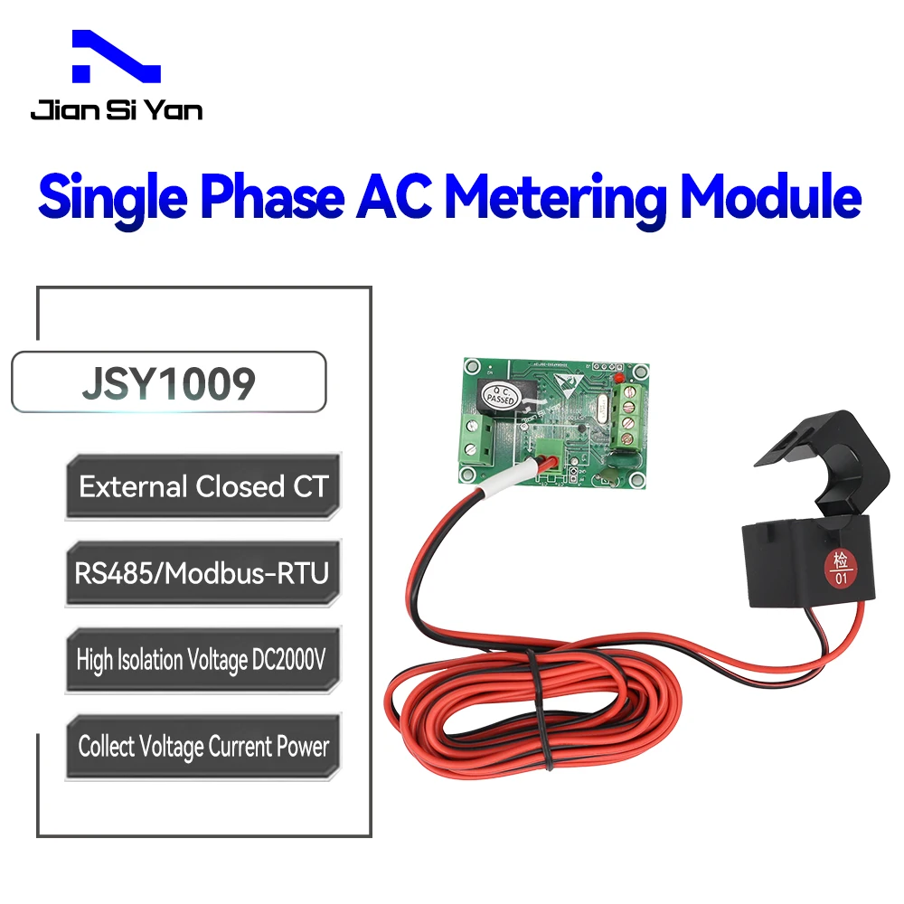 JSY1009-100A-Single-Phase-AC-Metering-Module-RS-485-Modbus-RTU-Energy ...