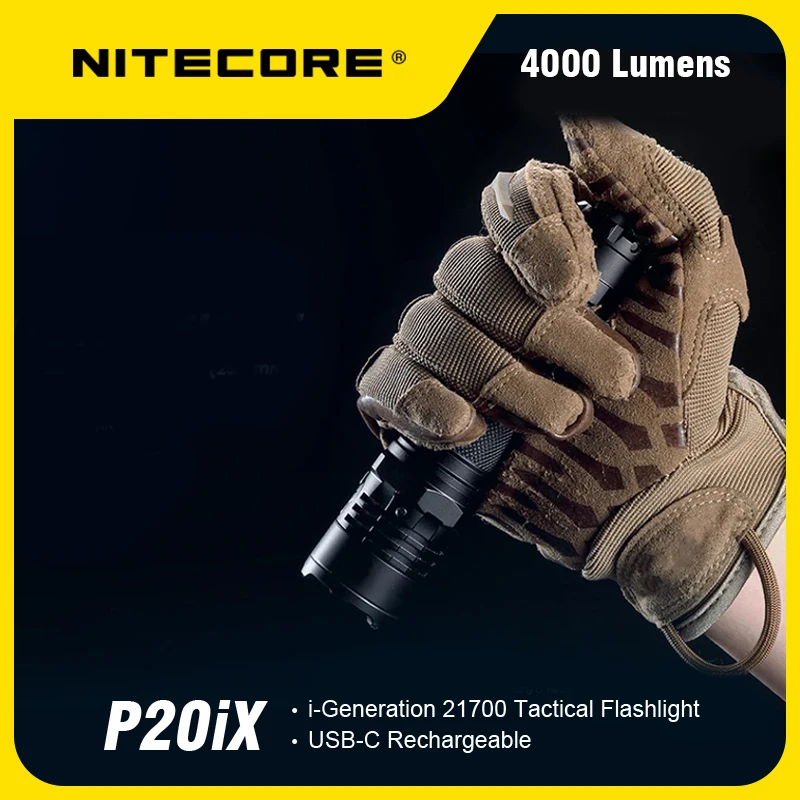 Nitecore-P20iX-USB-C-Rechargeable-Tactical-Flashlight-with-NL2150HPi ...