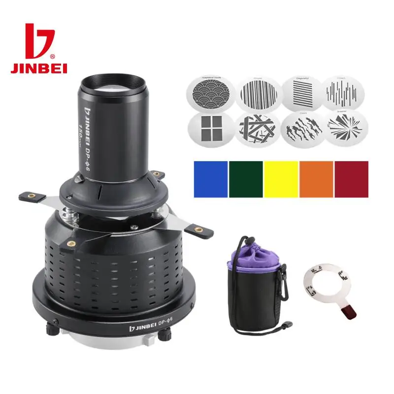 Jinbei Dp-φ6 Spot Snoot Zoom Lens For Flash Photo Optical Condenser Diy ...