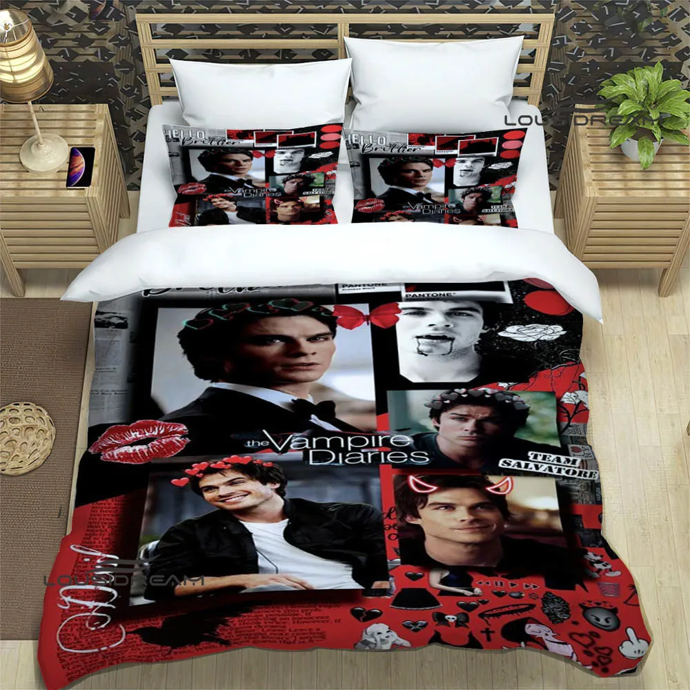 The Vampire Diaries Damon salvatore Bedding Sets exquisite bed supplies ...