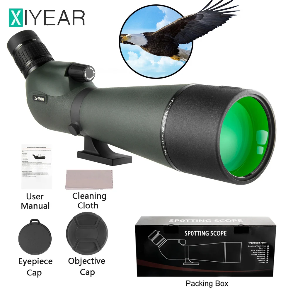25-75x80-HD-Spotting-Scope-BAK4-45-Degree-Angled-Definition-Waterproof ...