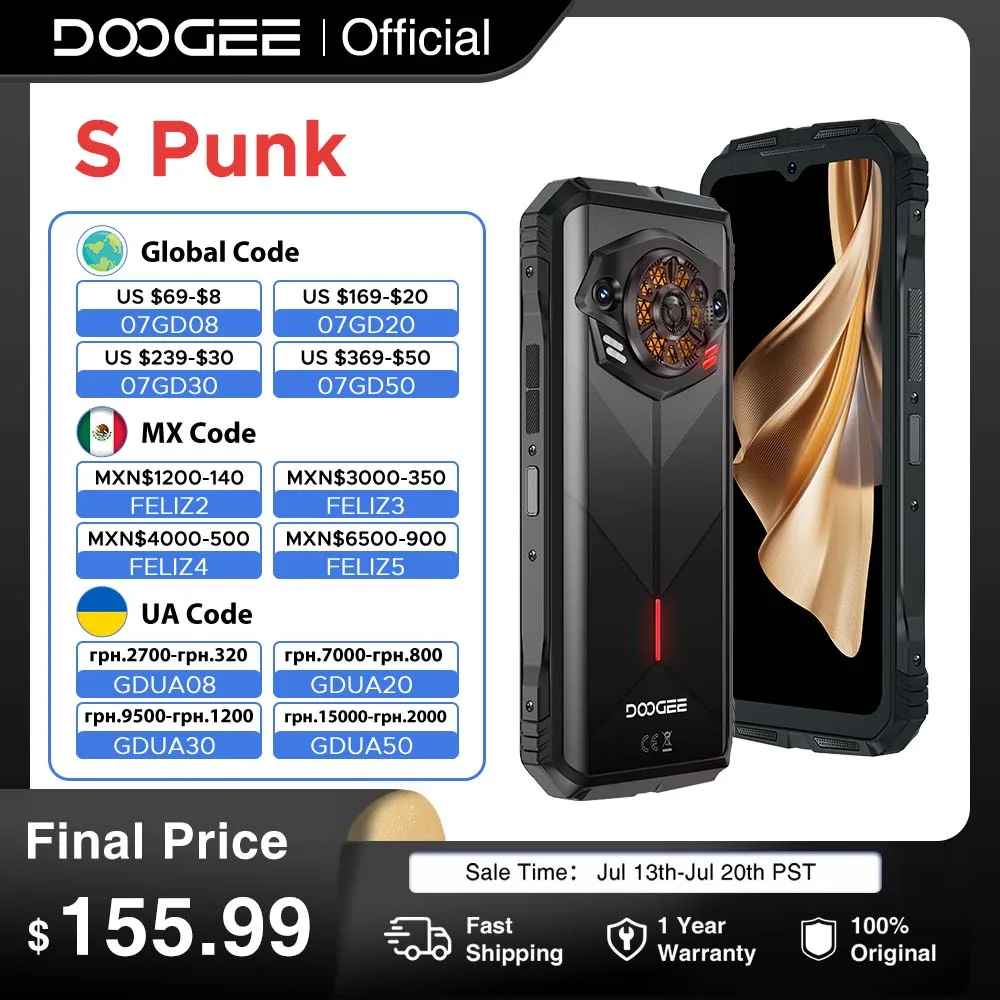 DOOGEE-S-Punk-Rugged-Phone-Android-14-6-58-90Hz-Display-34mm-Large ...