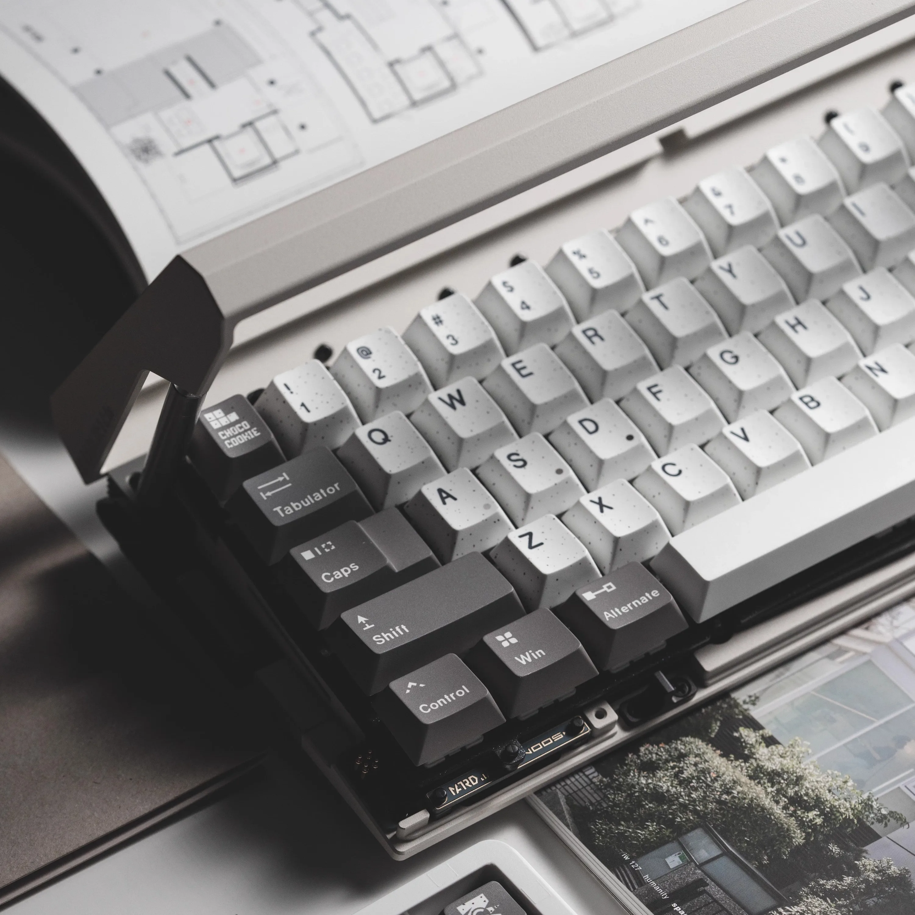 WhirlWind Keycap Custom White Deep Beige Sublimation PBT Keycaps Cherry ...