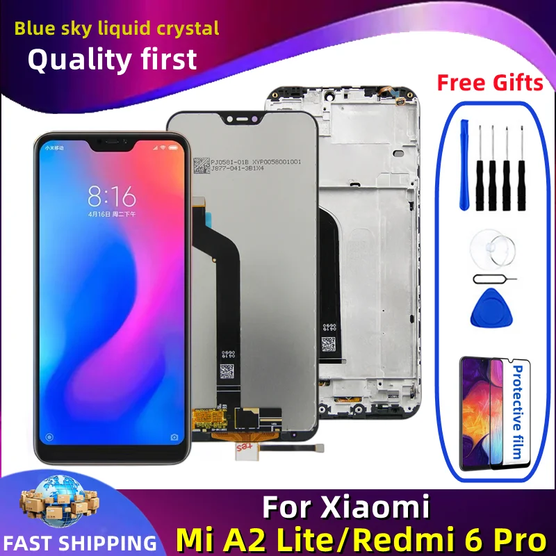 Xiaomi Mi A2 Lite Original Screen | Xiaomi Mi A2 Lite Lcd Screen - 5.84'' Original - Aliexpress