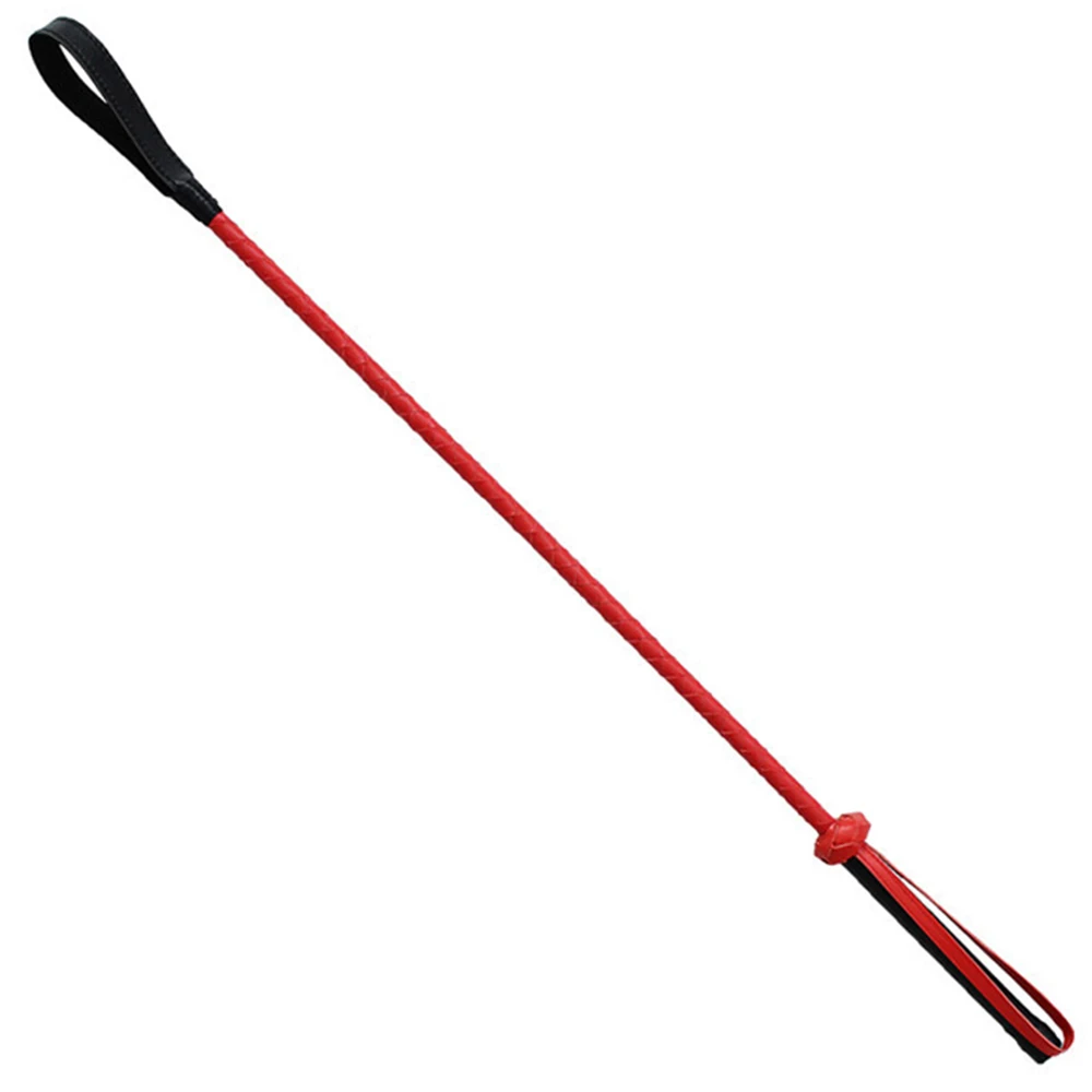 Red Riding Crop PU Leather Whip Crops Equestrianism HorseWhip with ...