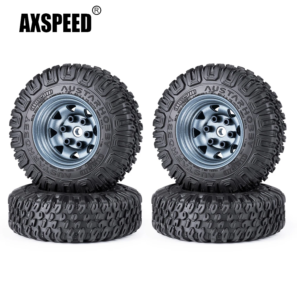 AXSPEED-85-28mm-1-55-Beadlock-Wheel-Rim-Tire-Set-for-1-10-RC-Crawler ...