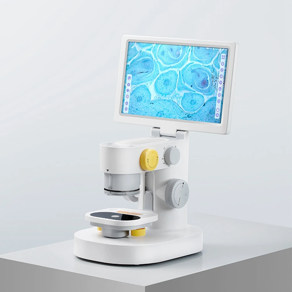 9-IPS-Touch-Screen-Biological-Digital-Microscope-1600X-Optical ...