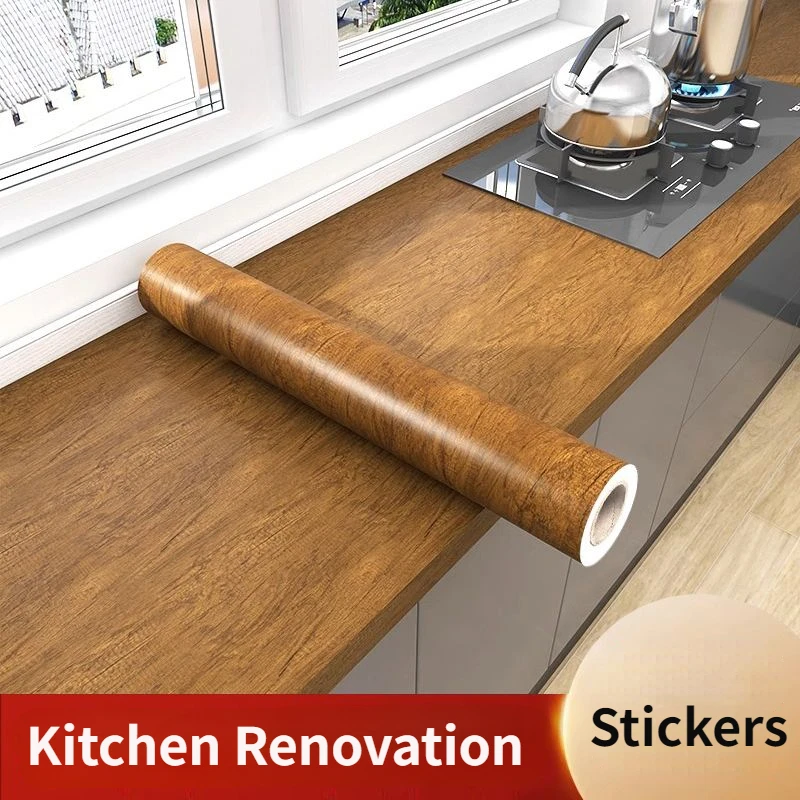 90cm-Wide-Self-adhesive-Wallpaper-Furniture-Renovation-Stickers-Kitchen ...