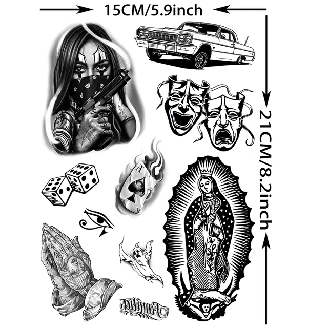 Dessins De Tatouage De Prison Mexicaine