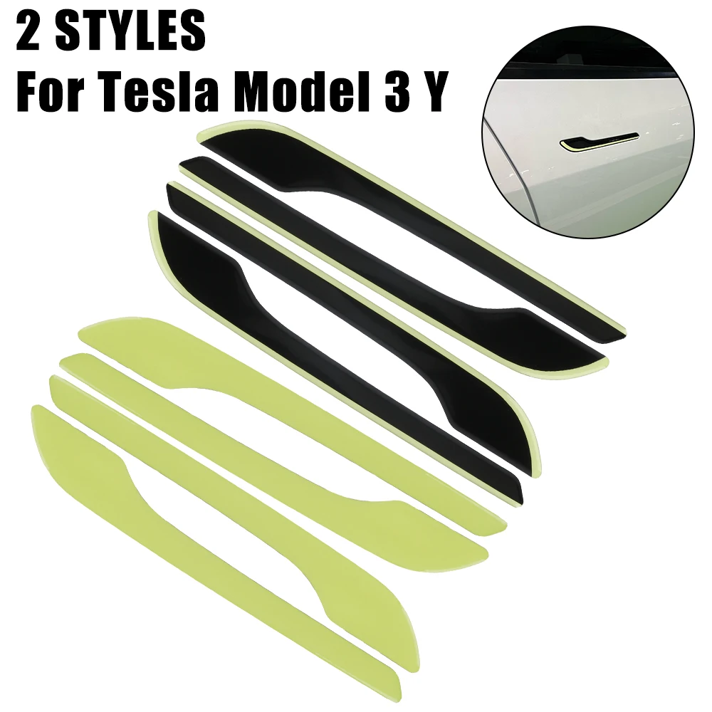 Door Handle Cover 2022 Car Sticker Auto Styling Accessorie For Tesla ...