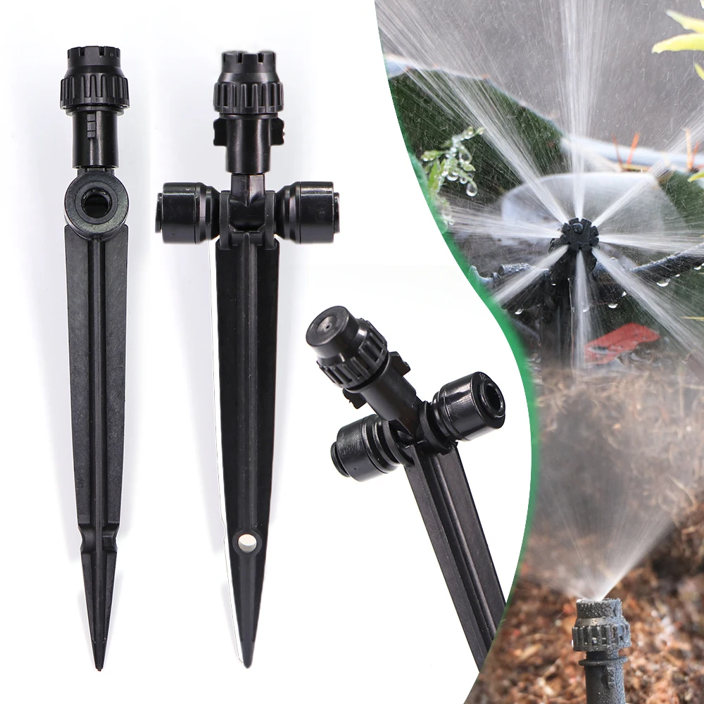 8-holes-Drippers-180-Bend-Adjustable-Misting-Nozzles-with-Stake-Quick ...