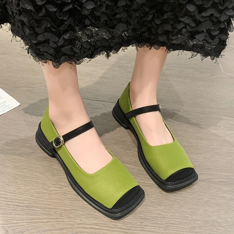 2022 New Spring Women Flat Heel Shoes Shallow Mary Jane Ballet Flats ...