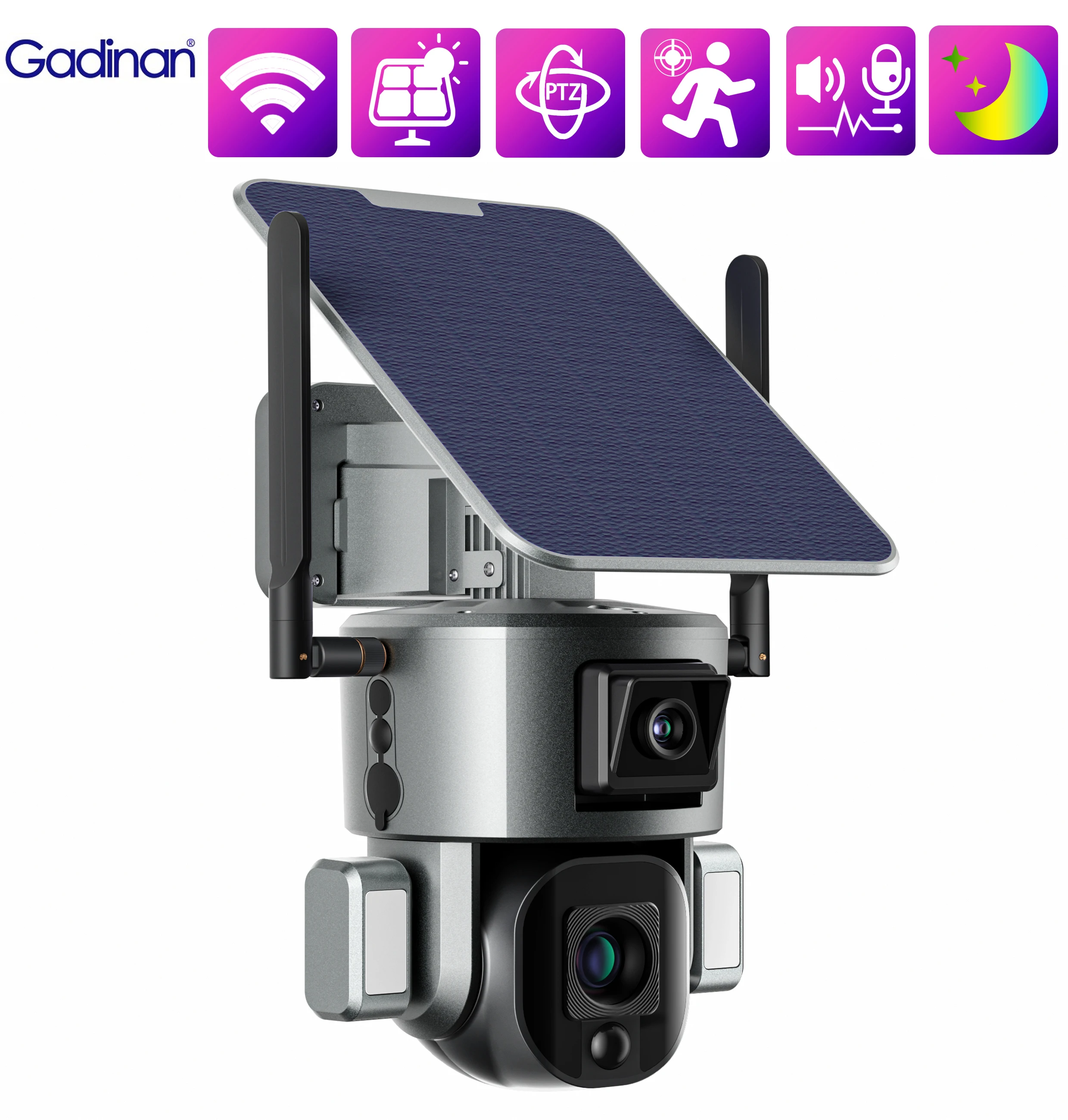 Gadinan-wifi-4G-Outdoor-Security-Dual-Lens-Solar-Camera-10X-Zoom-Color ...