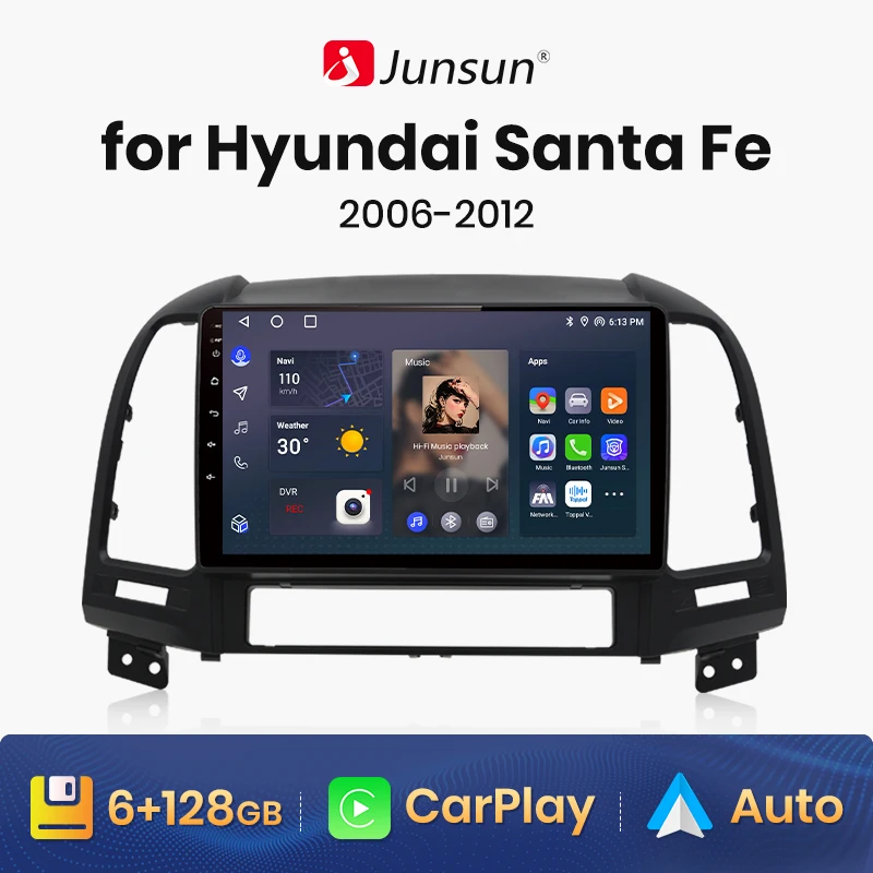 Junsun-V1-AI-Voice-Wireless-CarPlay-Android-Auto-Radio-for-Hyundai ...